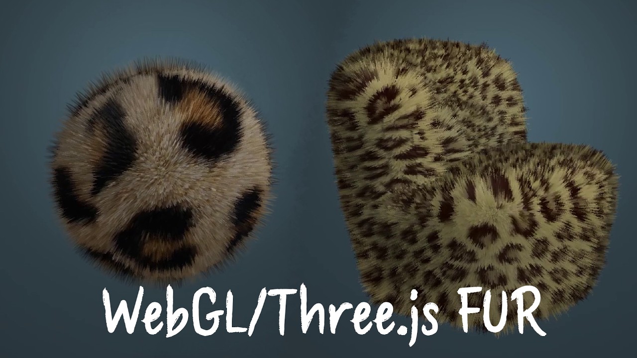 Fur / Hair - Three.js WebGL - ( Shells and Fins Technique )