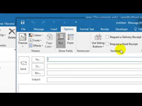 How to get a read receipt in Outlook