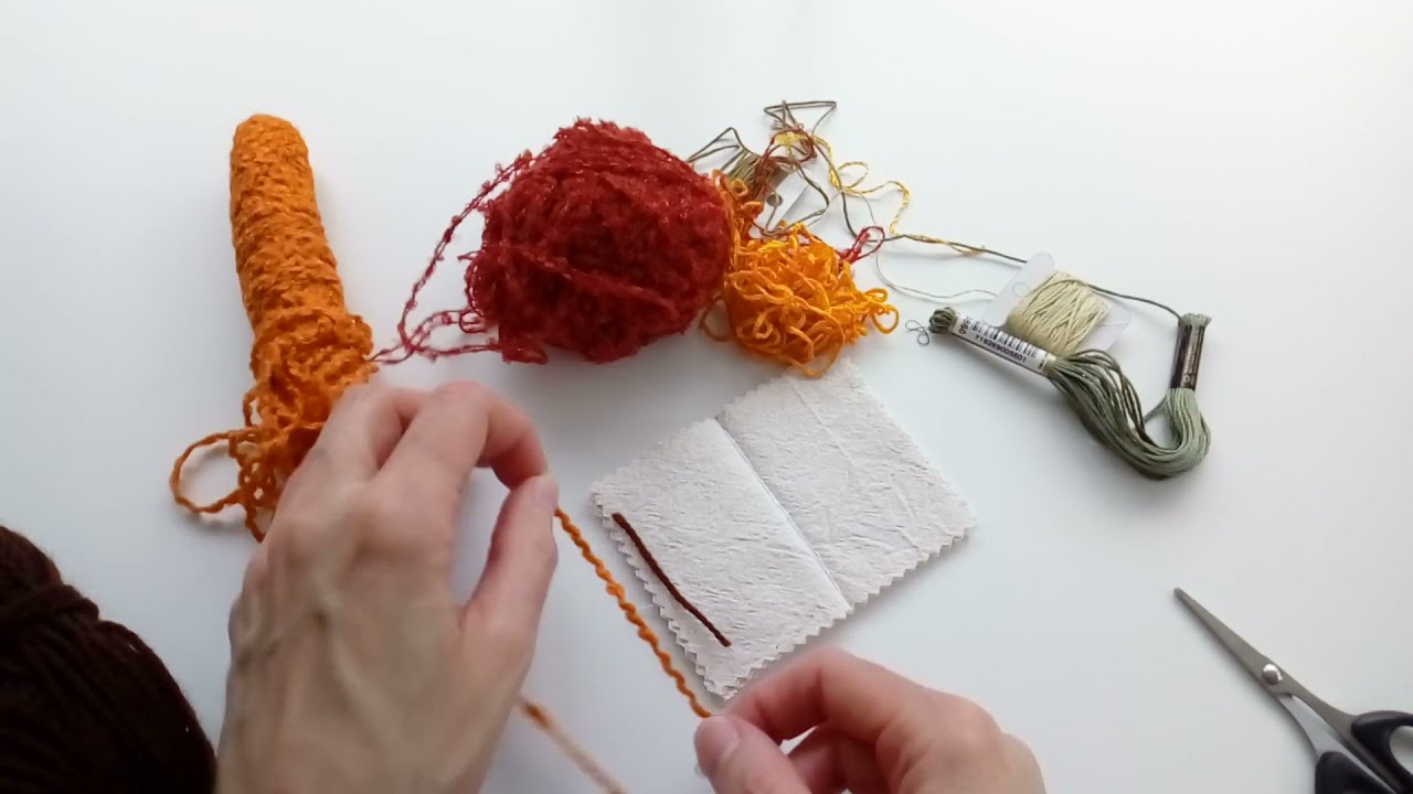 Oh Sew Mindful Moments - Couching Inspired By Nature