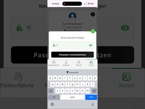 Drivago App - How to Change the Password