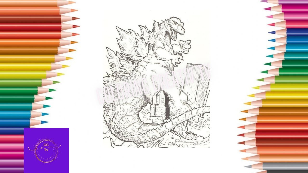 Godzilla Coloring Creativ Pages / Godzilla Huge Coloring Pages / #coloringpages