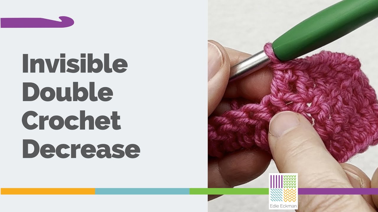 Invisible Double Crochet Decrease