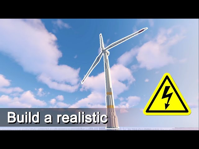 Offshore wind power generator (140m) Minecraft Map