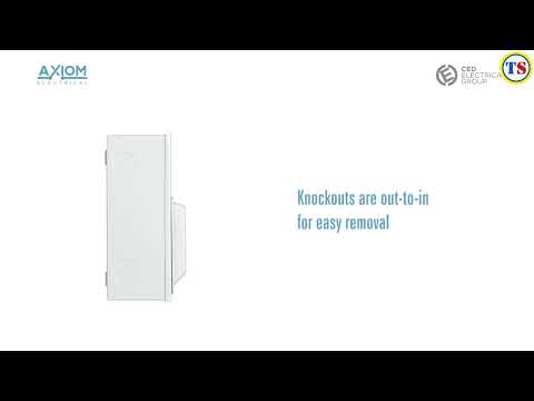 Axiom 100A 12 Way Consumer Unit + 8 x A Type RCBO 12 Way | Toolstation