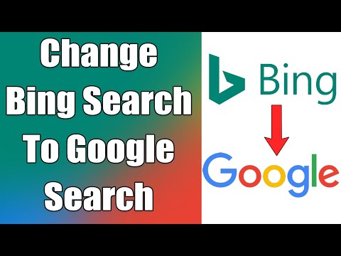 How To Change Bing Search To Google Search On Browser | Change Default Search Engine On Search Bar