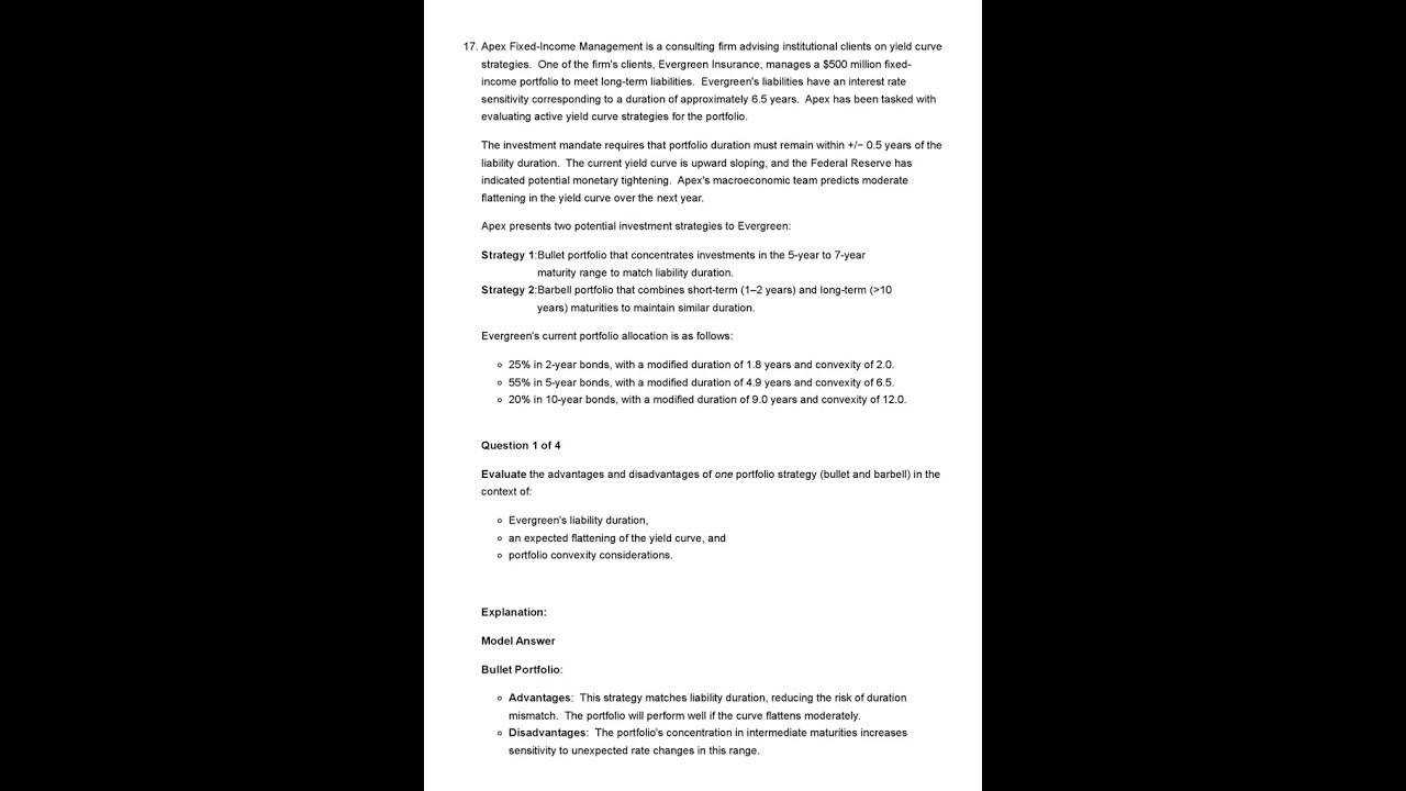 2025 CFA Level 3 UWorld Mock Exam - Portfolio Management Pathway (Sample)