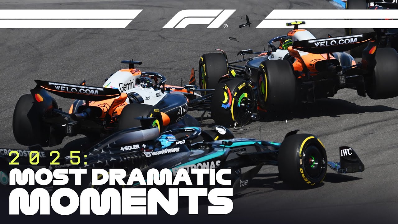 Top 23 Dramatic Moments Of The 2025 F1 Season!