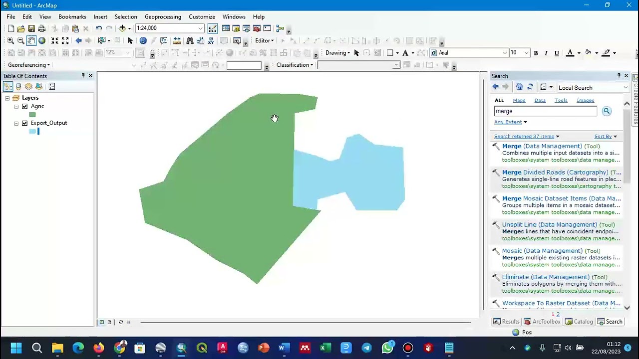 How to Simply Merge shapefiles in ArcGIS [ArcMap]