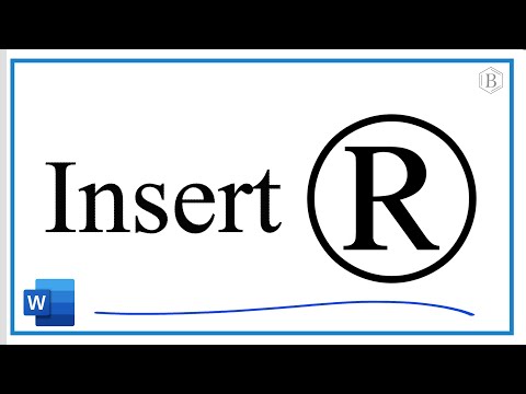 Insert Registered Trademark Symbol in Microsoft Word
