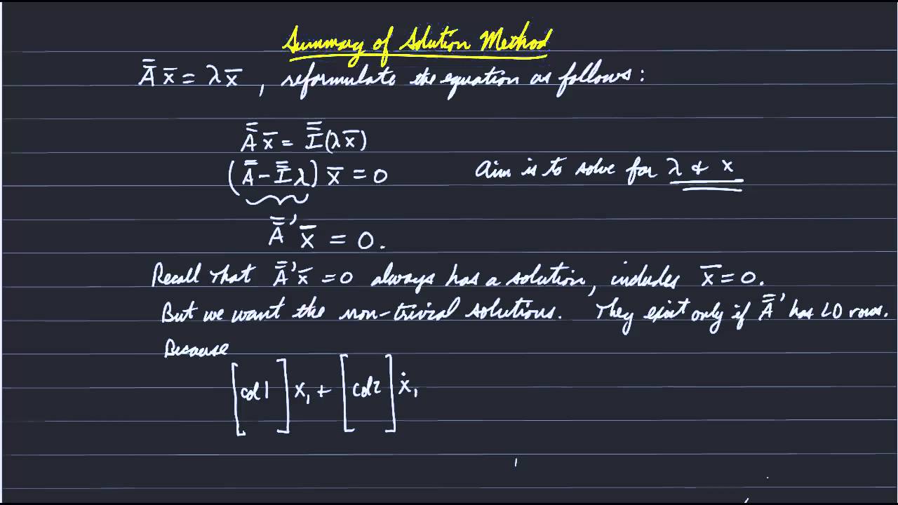 OCN/ERTH312: Solving the Eigenvalue Problem
