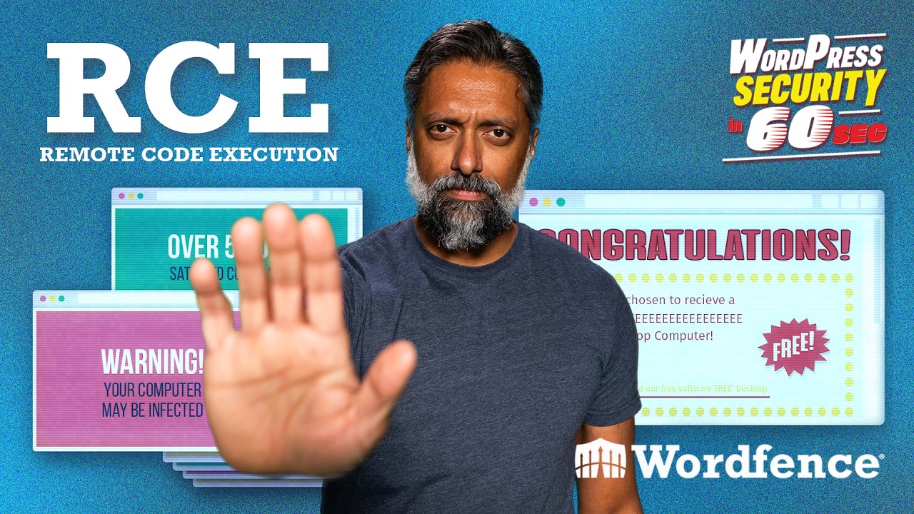 What is RCE? Remote Code Execution Explained | WordPress Security in 60 Seconds