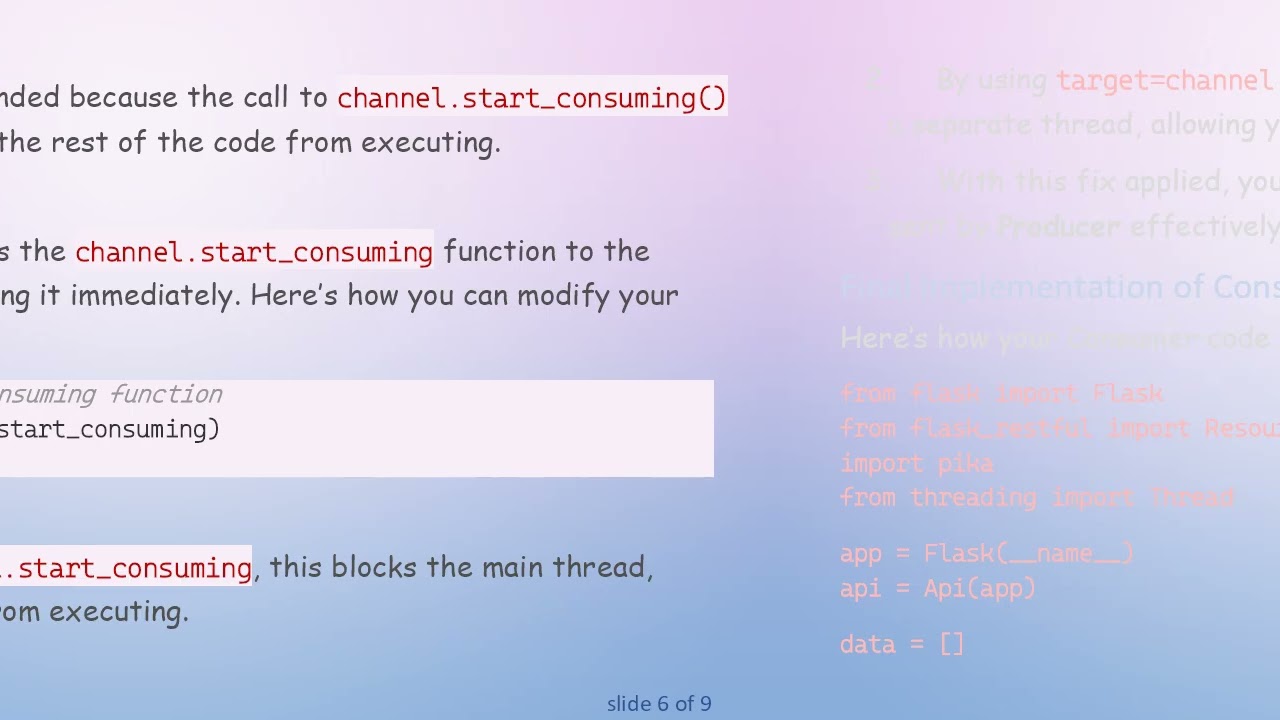 Understanding the Python Flask Pika Consumer (RabbitMQ) for Docker Applications