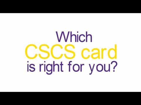 Which CSCS card is right for you?