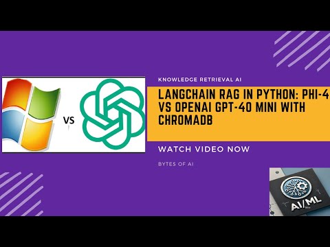 LangChain RAG in Python PHI 4 vs OpenAI GPT 4o mini with ChromaDB