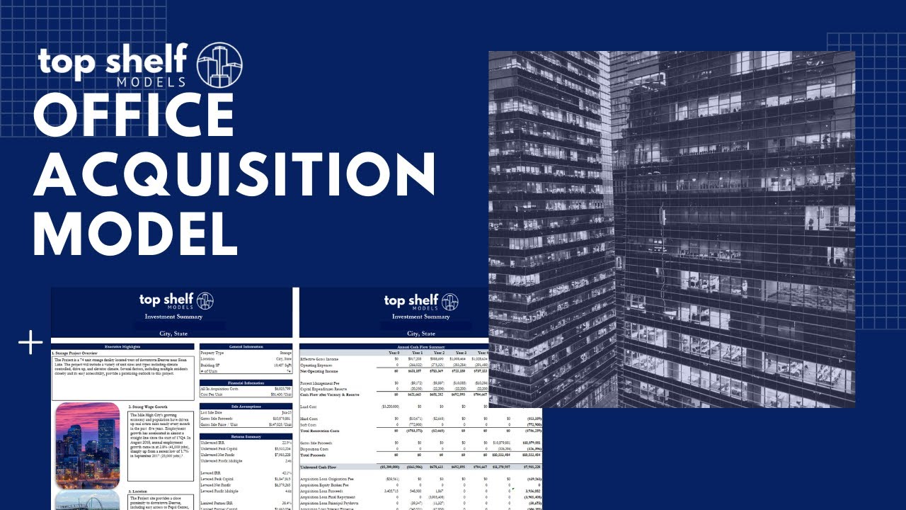 TSM Office Acquisition Excel (Without ARGUS) Model