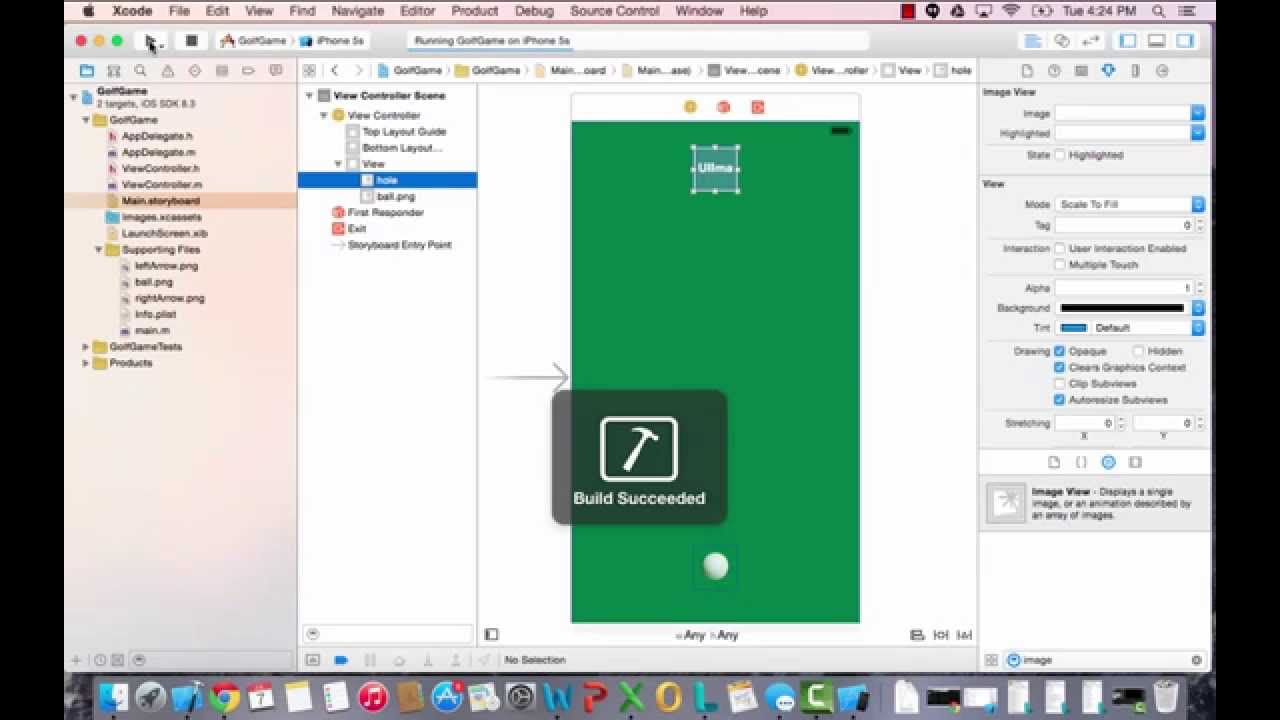 iOS Objective C Game with Swipe Gesture: Part 1
