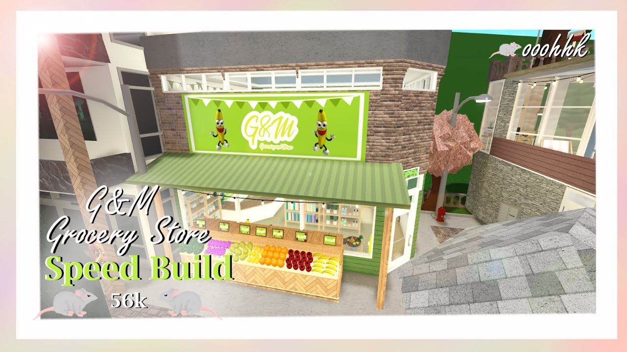 G&M Grocery Store 56k | Bloxburg Speed Build