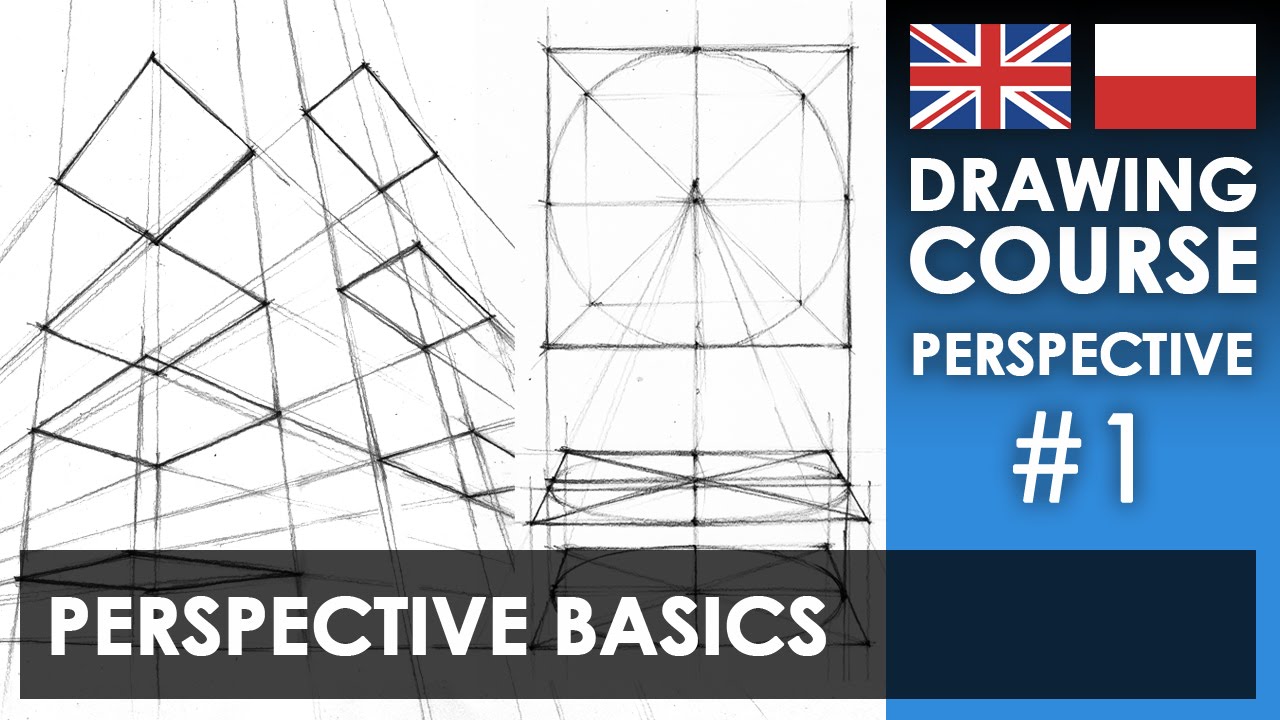 Drawing tutorial - Perspective basics | Kurs rysunku - Podstawy perspektywy [S01E01 ENG/PL]