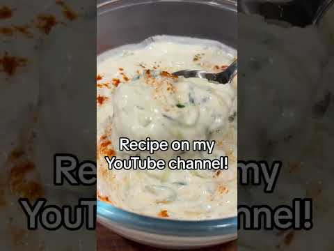 SUPER Easy Indian Cucumber Raita #shorts