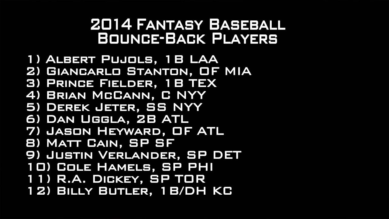 2014 Fantasy Baseball Draft Advice - Sleepers, Busts, Prospects