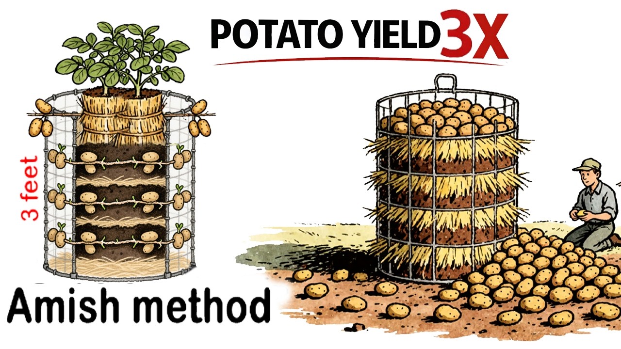 2 Square Feet Feeds a Family! Amish Potato Secret Revealed