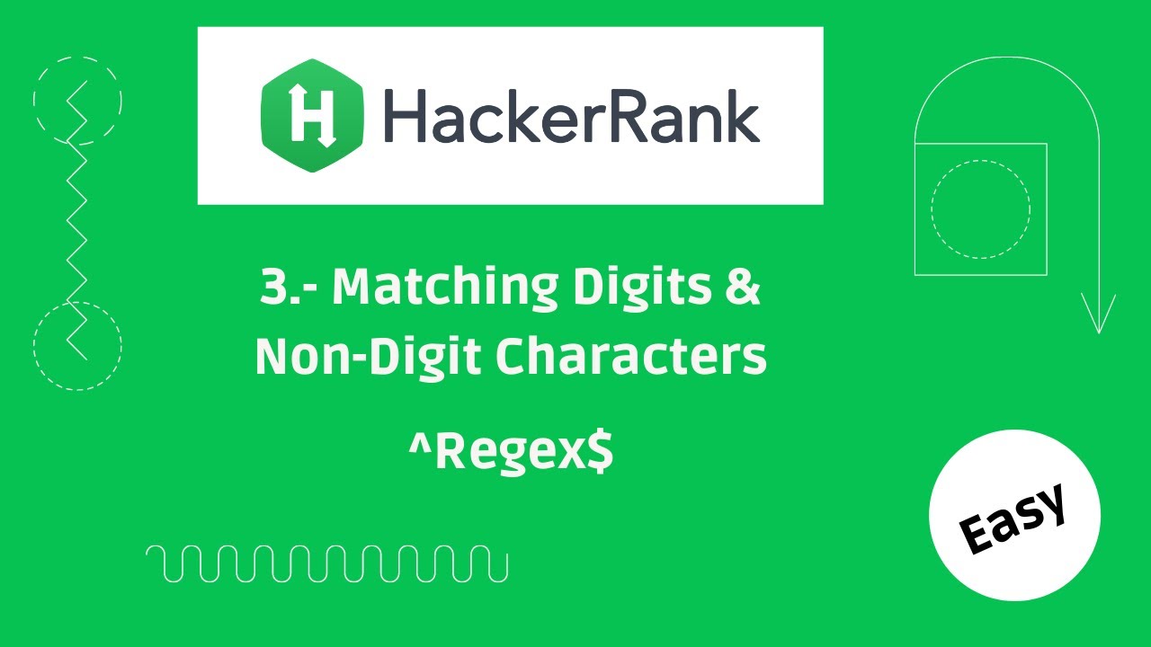 Expresiones regulares: Matching Digits & Non-Digit Characters - Hackerrank