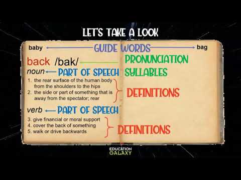 4th Grade - Reading - Dictionary and Glossary - Topic Overview