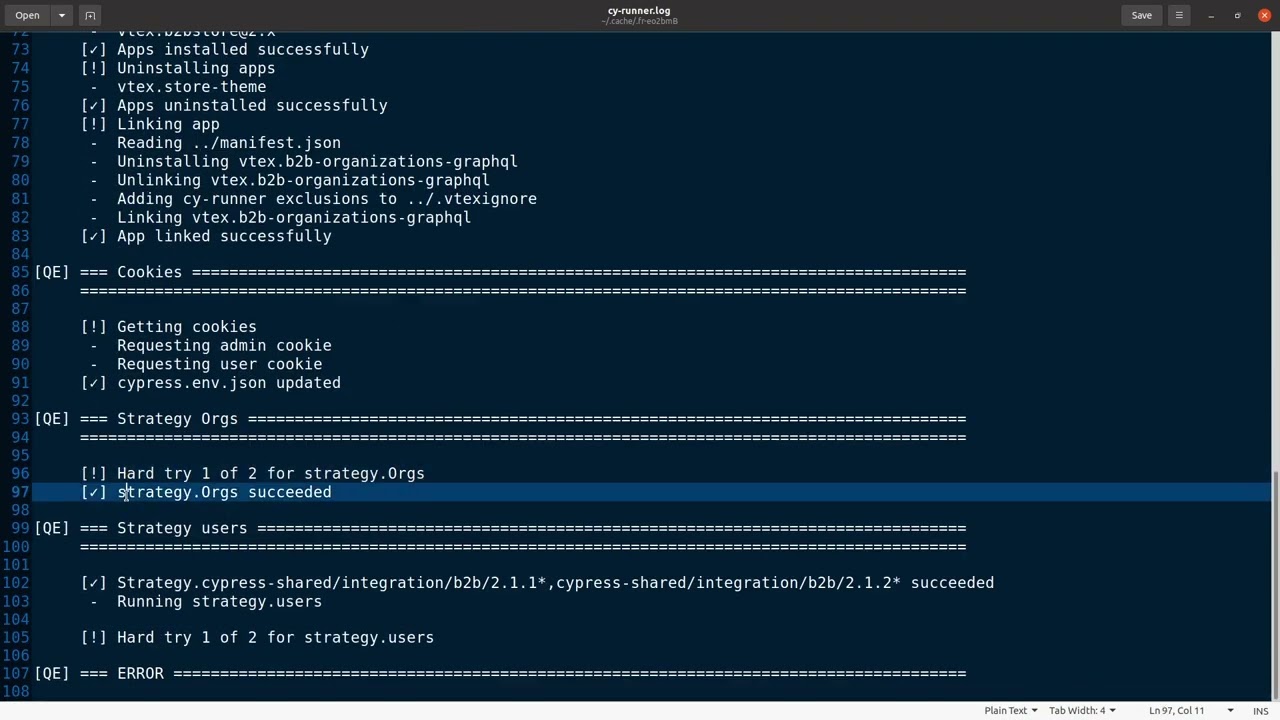 Parallelization on Cypress using Cy-Runner