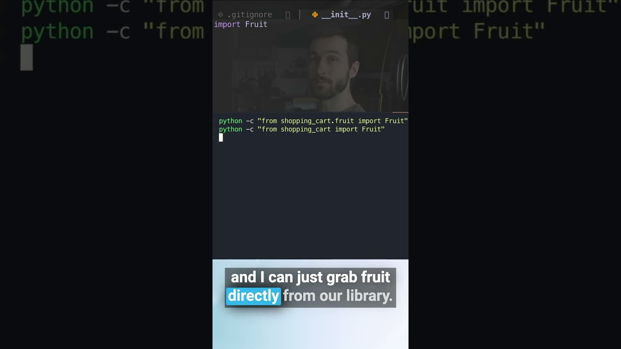 🐍  __init__.py for python packages ~  basic example starter pack #python #programming #coding