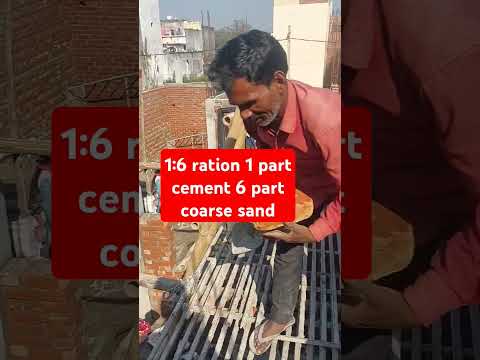 Cement and sand ratio in brick masonry #construction #brickwork