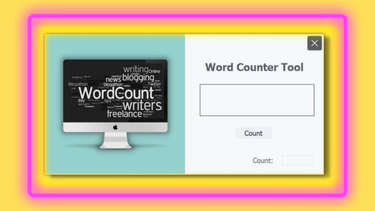 Modernized Word Counter | Mini Project | Java | Swing | Modern Desktop Application (GUI) | Eclipse