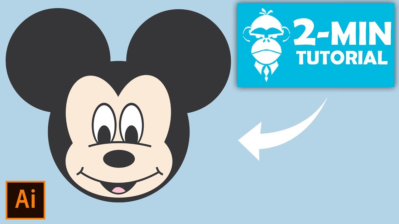 Mickey Mouse - Illustrator Tutorial