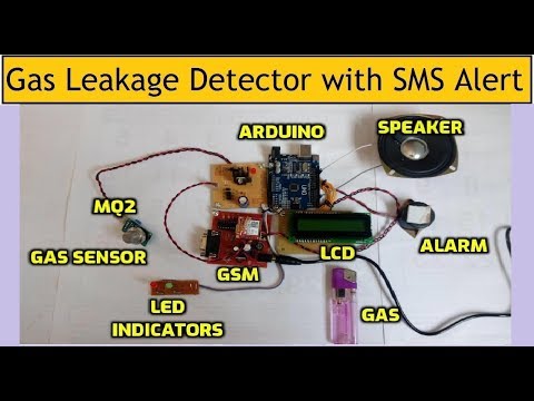 Gas Leakage Detector using Arduino and GSM Module with SMS Alert – svsembedded, 7842358459 ...