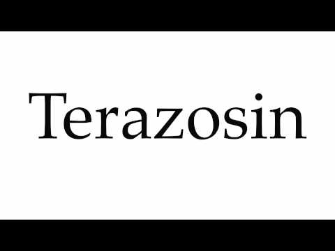 How to Pronounce Terazosin