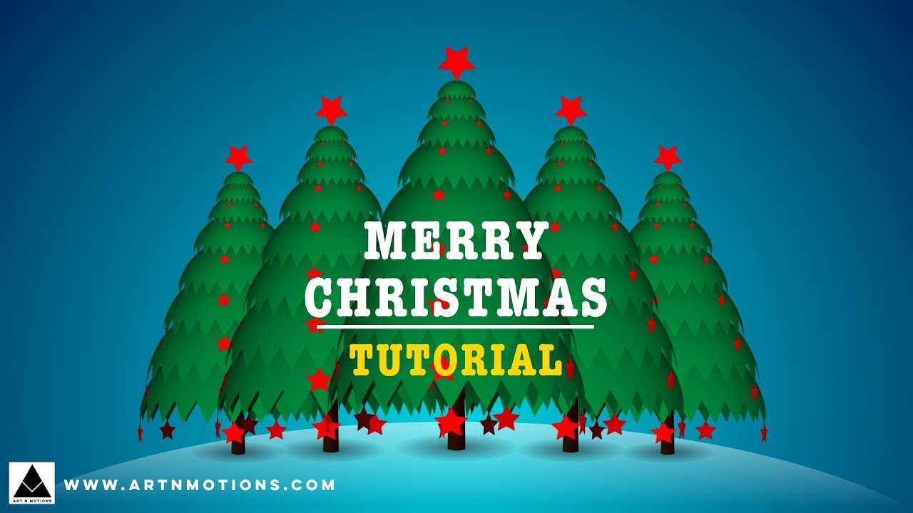 3D Christmas Tree Tutorial in After Effects I Without Third Party Plugin I After Effects Tutorial