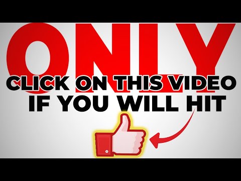 This video ONLY works if you hit the Like button! (Youtube Algorithm Experiment)