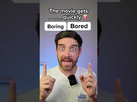 Boring vs bored in English