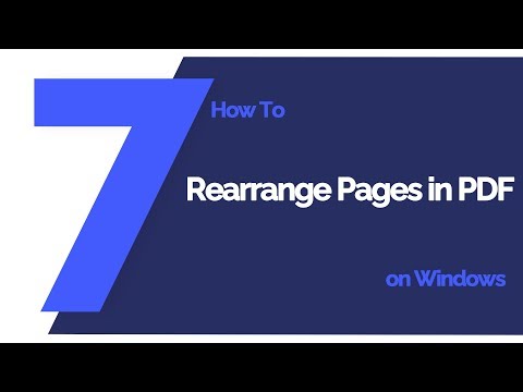How to Rearrange Pages in PDF on Windows | PDFelement 7