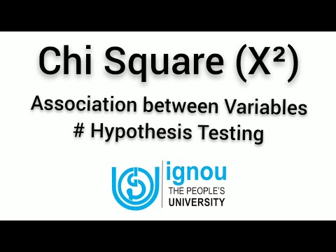 Chi Square Test: Hypothesis Testing Video Lecture - Psychology for UGC NET