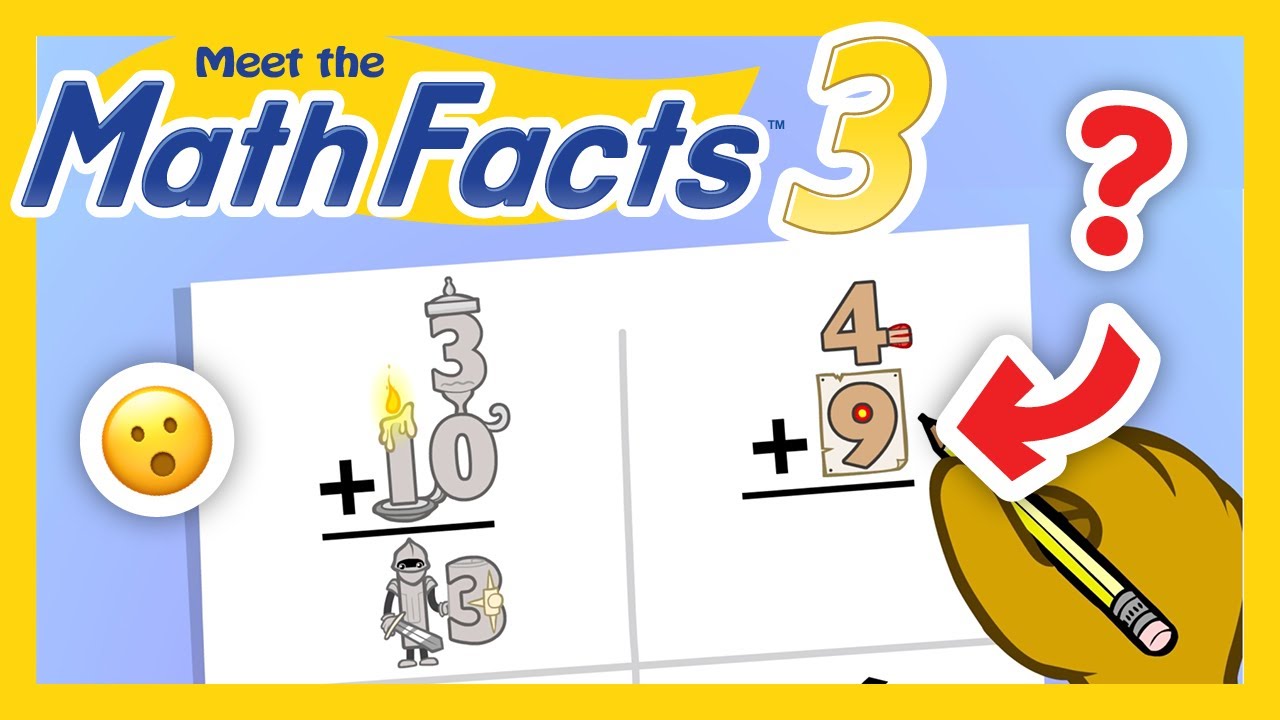 Meet the Math Facts Addition & Subtraction Level 3 - Worksheet 1 | Preschool Prep Company