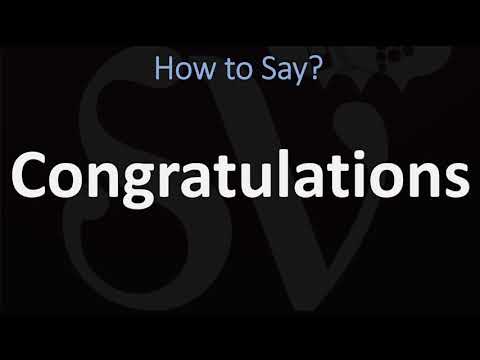 How to Pronounce Congratulations? (CORRECTLY)