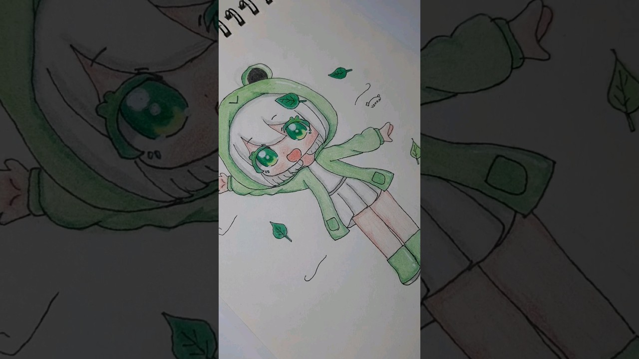 Drawing cute chibi with fabercastell #fabercastell #shorth