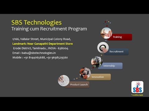 SBS Technologies -Training cum Recruitment Program