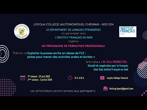 Part-2 | Exploiter la presse écrite en classe de FLE | M. Eric Perrotel