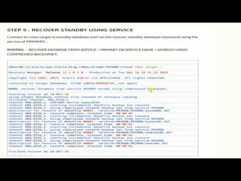 Standby DB when Archive Missing in Primary in oracle 12c