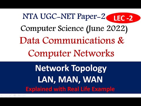 Network Topology-LAN Video Lecture - Crash Course for UGC NET Computer science