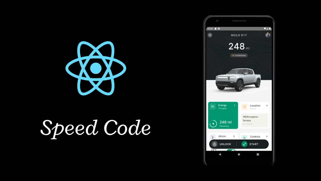 Rivian App Screen - React Native [Speed Code]