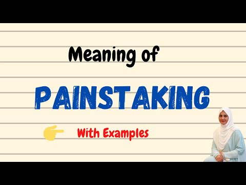 Daily vocabulary | Painstaking Meaning | Vocabgram