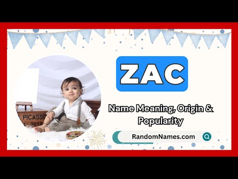 Zac - Baby Boy Name Meaning, Origin & Popularity - RandomNames.com