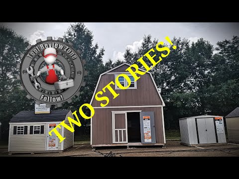 Home Depot (16x16) two story Summer Wind shed walkthrough #homedepotsheds #storage #workshop